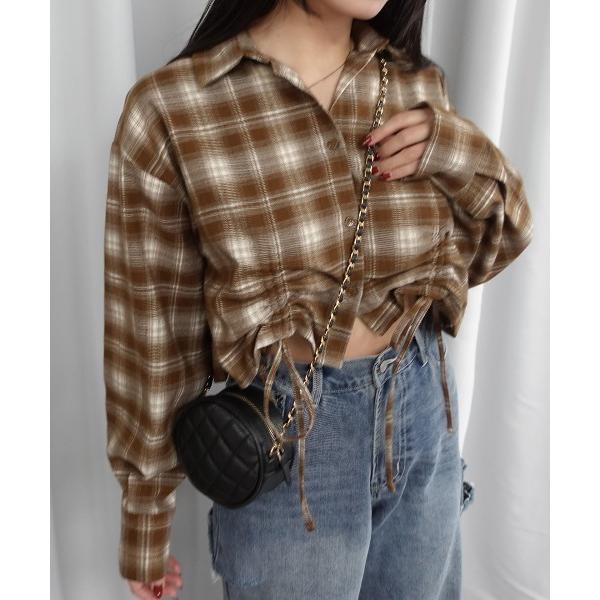 『タイムセール実施中』ZOZO問い合わせ番号:99968765ショップ:CORNERS，コーナーズブランド:Lots of Love，ロッツオブラブ，CORNERS，コーナーズ商品名:ドロストクロップドネルチェックシャツカテゴリ:トップス&...