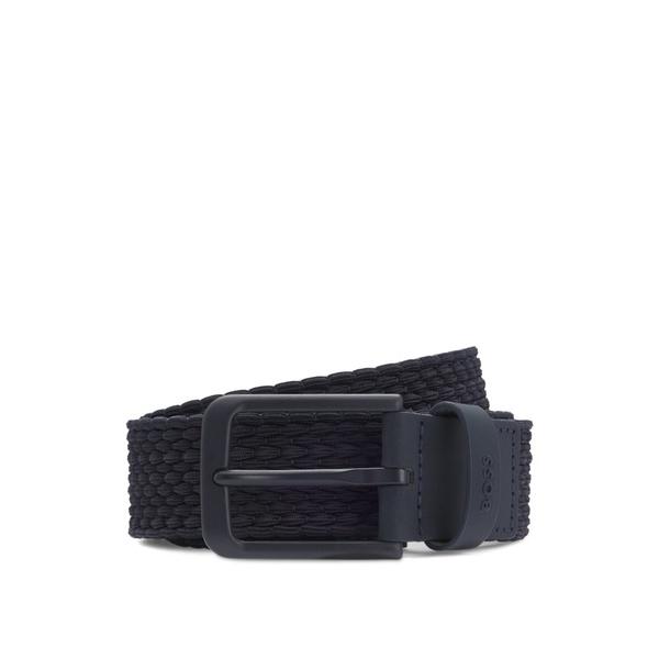 ZOZO問い合わせ番号:99969261ショップ:HUGO BOSS，ヒューゴボスブランド:BOSS，ボス，HUGO BOSS，ヒューゴボス商品名:ウーブンベルト レザートリム＆ロゴディテールカテゴリ:ファッション雑貨>ベルトブランド...