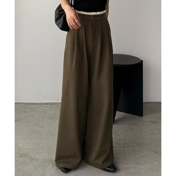 『タイムセール実施中』ZOZO問い合わせ番号:99969626ショップ:junoah，ジュノアブランド:callautia，カラウティア商品名:レイヤード風スウェットパンツカテゴリ:パンツ>スウェットパンツブランド品番:frca034...