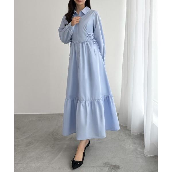 『タイムセール実施中』ZOZO問い合わせ番号:99969628ショップ:JUNOAH，ジュノアブランド:CENEA，セネア商品名:サイドレースアップヘムフレアシャツワンピースカテゴリ:ワンピース/ドレス>シャツワンピースブランド品番:...