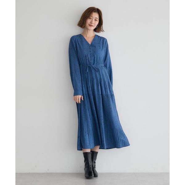 『セール実施中』ZOZO問い合わせ番号:99970162ショップ:YECCA VECCA，イェッカ ヴェッカブランド:YECCA VECCA，イェッカヴェッカ商品名:ラインボタニカル柄プリーツワンピースカテゴリ:ワンピース/ドレス>ワ...