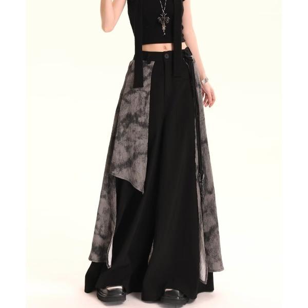 『タイムセール実施中』ZOZO問い合わせ番号:99970874ショップ:BUFFALO BOBS，バッファローボブズブランド:SHIBUYA Zy.，シブヤジー商品名:Shadow Veilドレープマーブルガウチョパンツカテゴリ:パンツ&g...