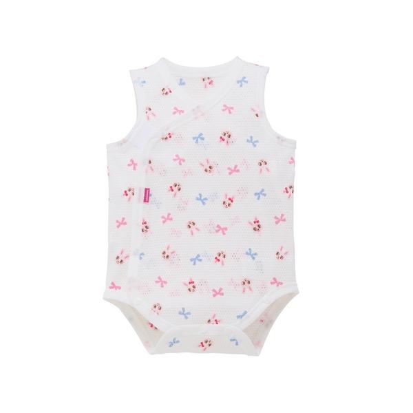 ※このアイテムは返品・交換対象外商品です。ZOZO問い合わせ番号:99970913ショップ:MIKI HOUSE，ミキハウスブランド:MIKI HOUSE，ミキハウス商品名:ピュアベール　メッシュ天竺ノースリーブ前あきボディシャツカテゴリ:...