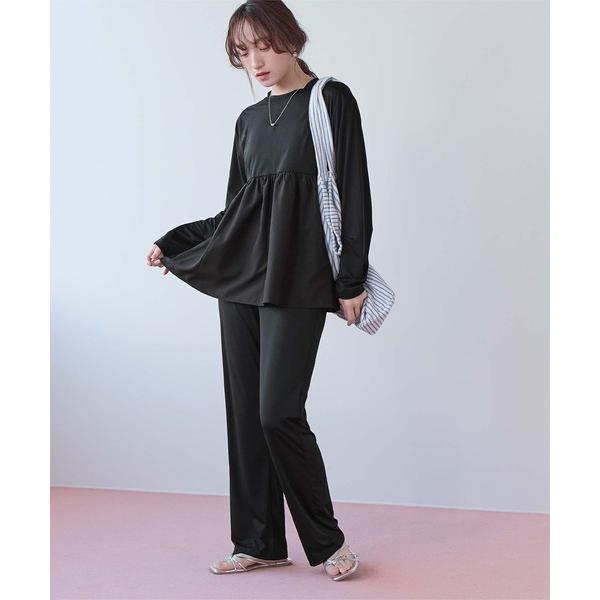 『タイムセール実施中』ZOZO問い合わせ番号:99971444ショップ:titivate，ティティベイトブランド:SEA DRESS，シードレス商品名:2点セット/ペプラムトップス×フレアレギンス/ラッシュガードカテゴリ:水着/着物・浴衣&...