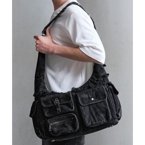 ZOZO問い合わせ番号:99971795ショップ:EMMA CLOTHES，エマ クローズブランド:CLEL，クレイル商品名:【CLEL】Fringe/Basic Denim Shoulder Bag / フリンジ/ベーシック デニムショル...