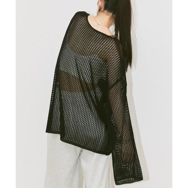 『セール実施中』参考価格：4，400円発売時期：2023年02月コンディション：A（使用感なし）数回使用した程度で使用感が感じられないアイテム参考商品名：linen like mesh knit tops / リネンライクメッシュニットトッ...