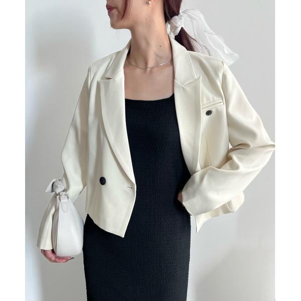 『セール実施中』参考価格：6，600円発売時期：2024年08月コンディション：B（目立つ使用感なし）使用感が少ない、または気にならないアイテム首周り：汚れ参考商品名：ダブルショートジャケット参考品番：BAIZI0824002【商品に関する...