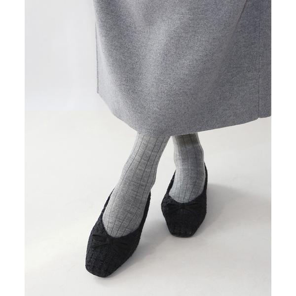 『タイムセール実施中』ZOZO問い合わせ番号:100001940ショップ:Fin，フィンブランド:Fin，フィン商品名:スクエアトゥツイードバレエシューズ【低反発スポンジ入り】カテゴリ:シューズ>バレエシューズブランド品番:25302...