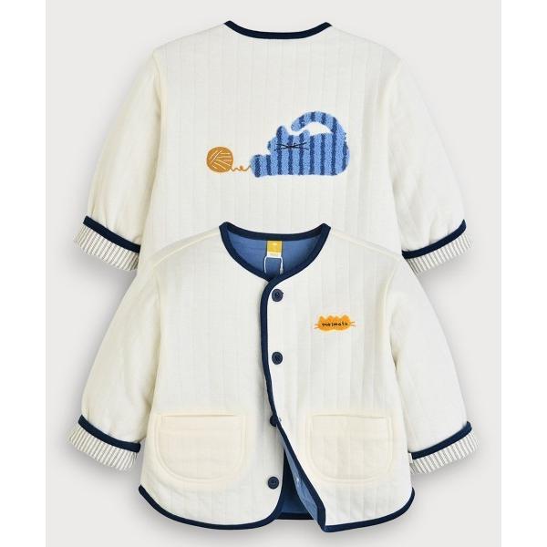 『セール実施中』ZOZO問い合わせ番号:100002295ショップ:moimoln，モイモルンブランド:moimoln，モイモルン商品名:Wキャットキルティングノーカラージャケットカテゴリ:ジャケット/アウター>ノーカラージャケットブ...