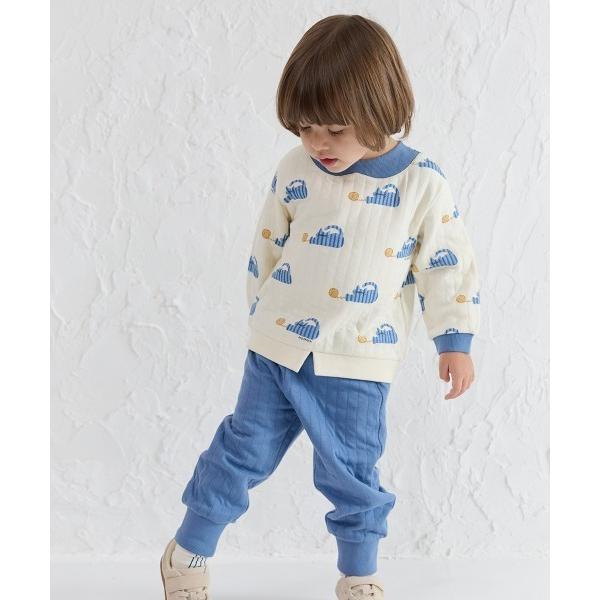 『セール実施中』ZOZO問い合わせ番号:100002309ショップ:moimoln，モイモルンブランド:moimoln，モイモルン商品名:【セットアップ】キャットキルト長袖トップス＆無地パンツカテゴリ:ジャケット/アウター>セットアッ...