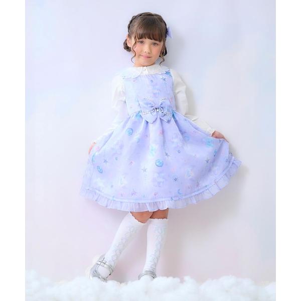 『セール実施中』ZOZO問い合わせ番号:100002355ショップ:NARUMIYA ONLINE，ナルミヤ オンラインブランド:mezzo piano，メゾピアノ商品名:マジカル柄ワンピース　＆ブラウスセットカテゴリ:ワンピース/ドレス&...