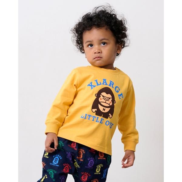 『セール実施中』ZOZO問い合わせ番号:100002363ショップ:X-girl Stages，エックスガール ステージスブランド:XLARGE KIDS，エクストララージキッズ商品名:フロッキーファニーゴリラ長袖Tシャツカテゴリ:トップス...