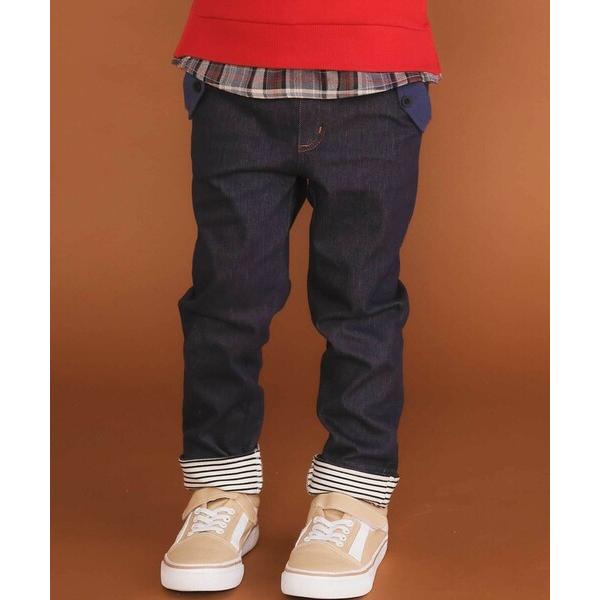 『タイムセール実施中』ZOZO問い合わせ番号:100002496ショップ:BEBE ONLINE STORE，ベベ オンラインストアブランド:SLAP SLIP，スラップスリップ商品名:裏微起毛フラップポケットロングパンツ(80~130cm...