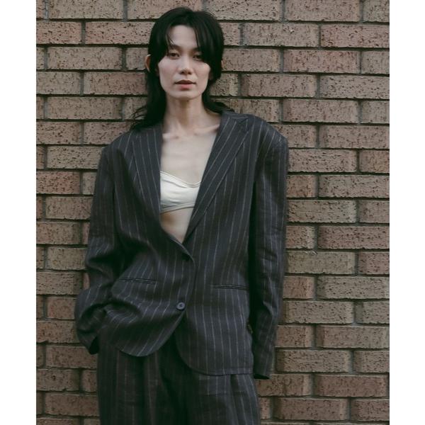 ZOZO問い合わせ番号:100033698ショップ:anuke，アンヌークブランド:anuke，アンヌーク商品名:Over Linen Jacketカテゴリ:ジャケット/アウター>テーラードジャケットブランド品番:62610104素材...