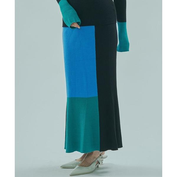 『セール実施中』ZOZO問い合わせ番号:100033743ショップ:ROSE BUD，ローズバッドブランド:ROSE BUD，ローズバッド商品名:MULTICOLOR RIB KNIT SKIRTカテゴリ:スカート>スカートブランド品...