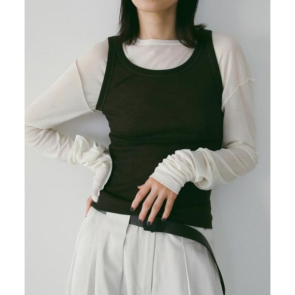 ZOZO問い合わせ番号:100064156ショップ:anuke，アンヌークブランド:anuke，アンヌーク商品名:Wool Rib Tanktopカテゴリ:トップス>タンクトップブランド品番:62610614素材:ポリエステル80%　...