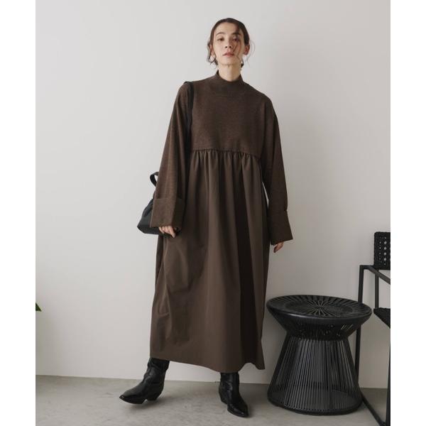 ZOZO問い合わせ番号:100064458ショップ:YARD PLUS/AUNT MARIE'S，ヤードプリュス/アントマリーズブランド:Libra Cue，リブラ キュー商品名:ニットドッキングワンピースカテゴリ:ワンピース/ドレス&gt...