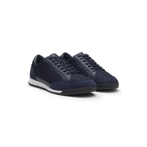 『セール実施中』ZOZO問い合わせ番号:100064770ショップ:HUGO BOSS，ヒューゴボスブランド:BOSS，ボス，HUGO BOSS，ヒューゴボス商品名:ロートップスニーカー スエード/フェイクレザーカテゴリ:シューズ>ス...