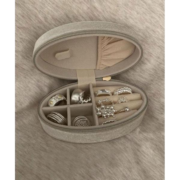 『タイムセール実施中』ZOZO問い合わせ番号:100065764ショップ:RiNc，リンクブランド:ammy.，エイミードット商品名:【 ammy. / エイミードット 】 オーバル ベロア ジュエリーケースカテゴリ:インテリア>収納...