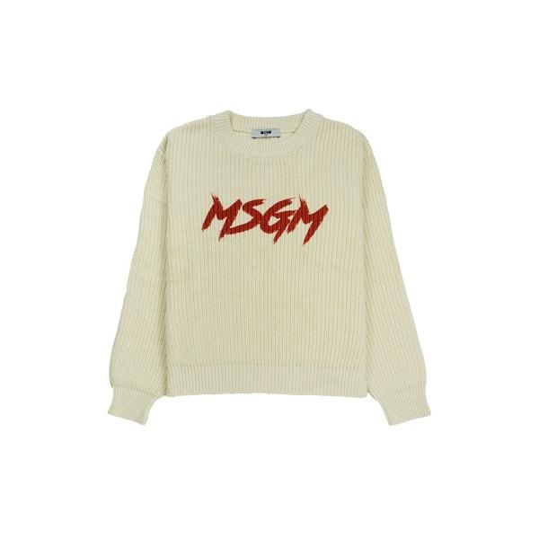 『セール実施中』ZOZO問い合わせ番号:100066641ショップ:MSGM，エムエスジーエムブランド:MSGM KIDS，エムエスジーエムキッズ，MSGM，エムエスジーエム商品名:【NEW】MSGM KIDS グラフィティロゴ ニットカテ...