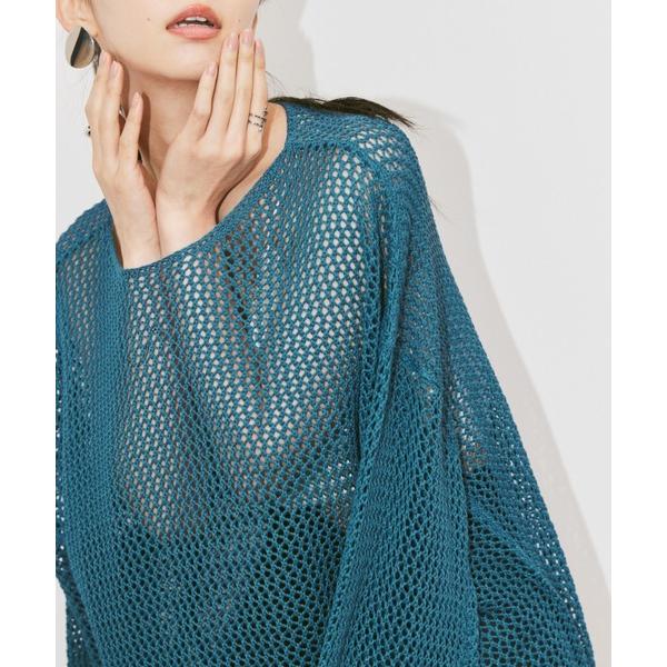 『セール実施中』参考価格：4，400円発売時期：2023年02月コンディション：A（使用感なし）数回使用した程度で使用感が感じられないアイテム参考商品名：linen like mesh knit tops / リネンライクメッシュニットトッ...