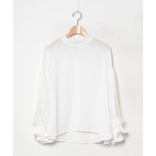 『セール実施中』参考価格：4，950円発売時期：2021年03月コンディション：D（傷・汚れあり）傷や汚れがあるが使用には問題ないアイテム首周り：汚れ袖口：破れ参考商品名：シフォンフリルスリーブ　スタンドカラートップス参考品番：82058/...