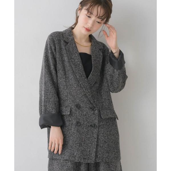 『セール実施中』ZOZO問い合わせ番号:100098247ショップ:RETRO GIRL，レトロガールブランド:RETRO GIRL，レトロガール商品名:【WEB限定】ツイードダブルブレストテーラーカテゴリ:ジャケット/アウター>テー...