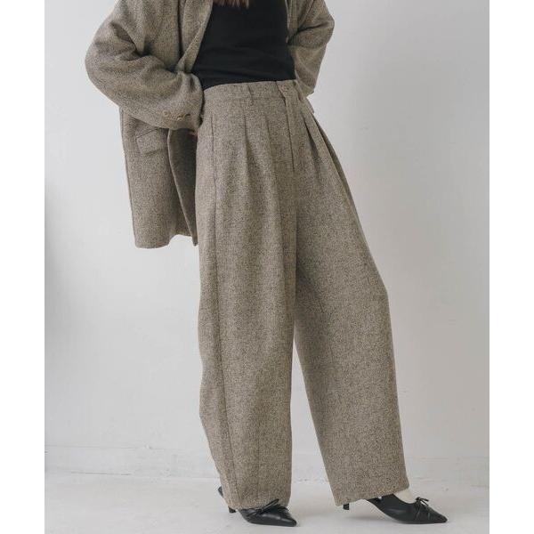 『セール実施中』ZOZO問い合わせ番号:100098258ショップ:RETRO GIRL，レトロガールブランド:RETRO GIRL，レトロガール商品名:【WEB限定】ツイードタックワイドパンツカテゴリ:パンツ>その他パンツブランド品...