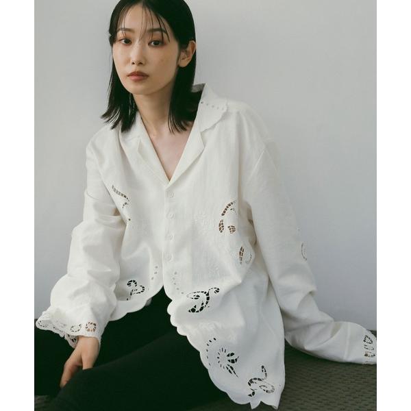 ZOZO問い合わせ番号:100098487ショップ:anuke，アンヌークブランド:anuke，アンヌーク商品名:Cutwork Opencollar Shirtsカテゴリ:トップス>シャツ/ブラウスブランド品番:62610418素材...