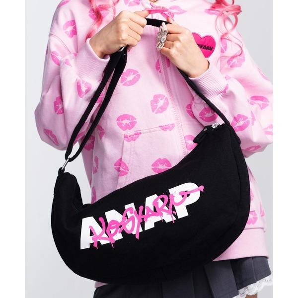 ZOZO問い合わせ番号:100098520ショップ:ANAP，アナップブランド:ANAP GiRL，アナップガール商品名:KOGYARU×ANAP スウェットバッグカテゴリ:バッグ>ショルダーバッグブランド品番:919-7835素材:...