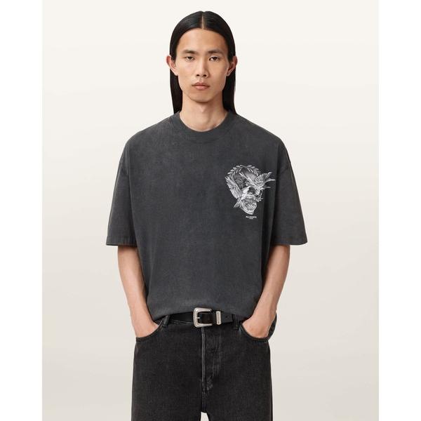 『セール実施中』ZOZO問い合わせ番号:100098822ショップ:ALLSAINTS，オールセインツブランド:ALLSAINTS，オールセインツ商品名:MYSTERIES OVERSIZED GRAPHIC T-SHIRT | MYSTE...