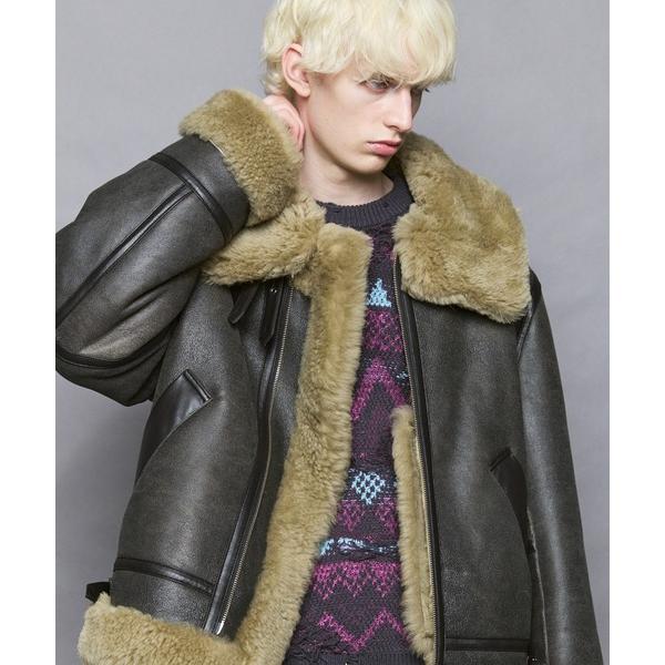 ZOZO問い合わせ番号:100099382ショップ:MAISON SPECIAL，メゾン スペシャルブランド:MAISON SPECIAL，メゾンスペシャル商品名:《UNISEX》B-3 Real Mouton Jacket/B-3リアルム...