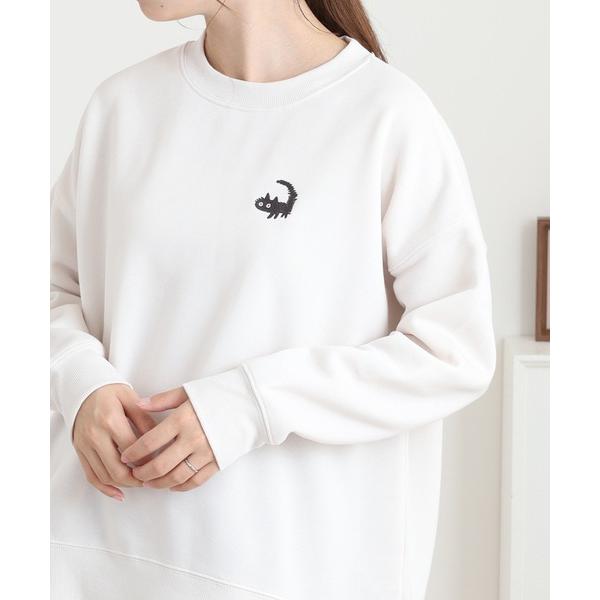 ZOZO問い合わせ番号:100100921ショップ:FUNALIVE，ファンアライブブランド:Quelle Chance，ケルシャンス，FUNALIVE，ファンアライブ商品名:ワンポイントサガラ刺繍クルーネックプルオーバー　長袖カテゴリ:ト...