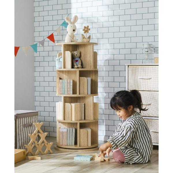 ZOZO問い合わせ番号:100101131ショップ:BELLUNA PLUS，ベルーナ プラスブランド:iellio，イエリオ商品名:回る本棚 / 収納ラック　4段カテゴリ:インテリア>家具ブランド品番:557866-2素材:■ 品質...