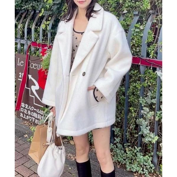 『セール実施中』参考価格：8，800円発売時期：2023年10月コンディション：C（やや使用感あり）使用感があり、やや気になる傷や汚れがあるアイテム前身頃・袖口：毛玉参考商品名：シャギーダブルテーラードコート参考品番：F2355620230...