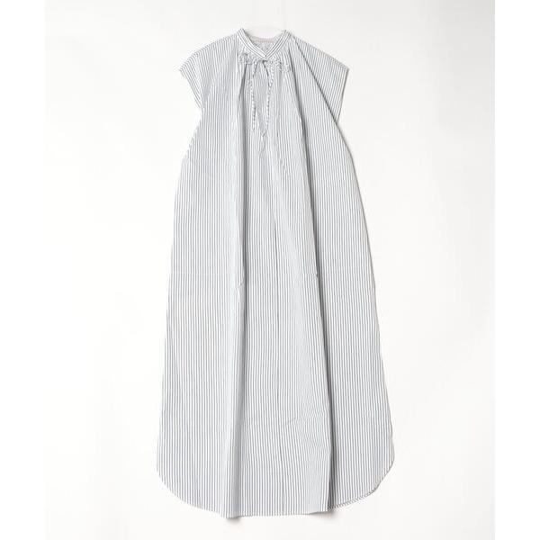 『セール実施中』参考価格：29，700円発売時期：2024年07月コンディション：A（使用感なし）数回使用した程度で使用感が感じられないアイテム参考商品名：ne Quittez pas / 別注 ストライプ フレンチスリーブ シャツワンピー...