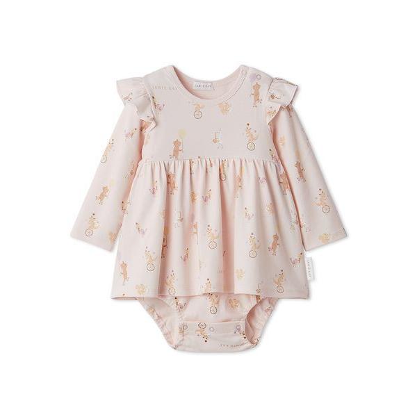 ※このアイテムは返品・交換対象外商品です。ZOZO問い合わせ番号:100132561ショップ:JAMIE KAY，ジェイミーケイブランド:JAMIE KAY，ジェイミーケイ商品名:パレード柄フリルロンパース／オーガニックコットンカテゴリ:マ...