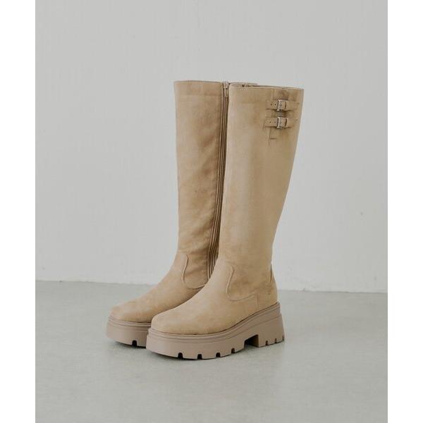 ZOZO問い合わせ番号:100137053ショップ:Chico，チコブランド:Chico，チコ商品名:厚底ベルトデザインロングブーツカテゴリ:シューズ>ブーツブランド品番:CHZ1052413A0002素材:アッパー：合成皮革 アッパ...