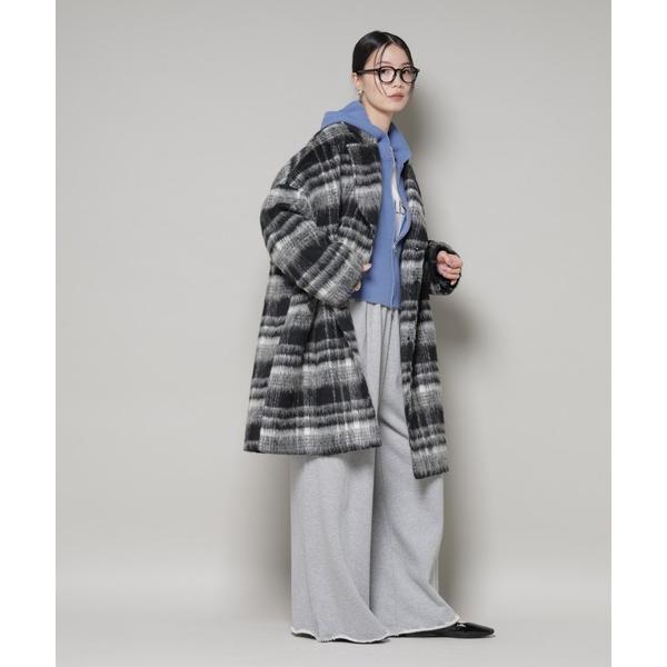 『セール実施中』ZOZO問い合わせ番号:100138038ショップ:NANO universe，ナノユニバースブランド:NANO universe，ナノユニバース商品名:シャギーチェックコートカテゴリ:ジャケット/アウター>チェスター...