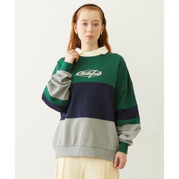『セール実施中』ZOZO問い合わせ番号:100138253ショップ:MILKFED.，ミルクフェドブランド:MILKFED.，ミルクフェド商品名:PANELED COLOR BLOCK TOPカテゴリ:トップス>スウェットブランド品番...