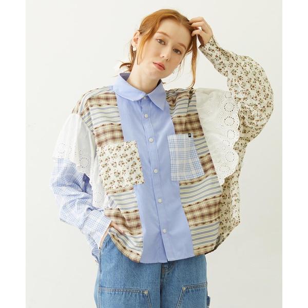 ZOZO問い合わせ番号:100138261ショップ:MILKFED.，ミルクフェドブランド:MILKFED.，ミルクフェド商品名:PATCHED SHIRTカテゴリ:トップス>シャツ/ブラウスブランド品番:103261014002素材...