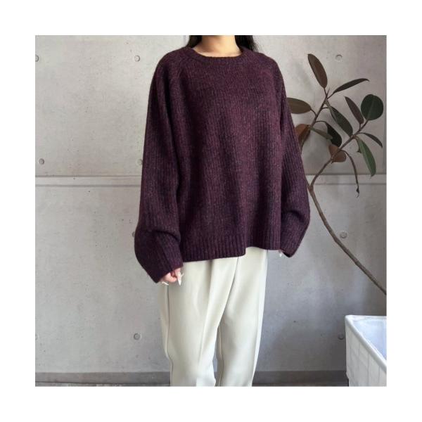 『タイムセール実施中』ZOZO問い合わせ番号:100138433ショップ:Bonjour Sagan，ボンジュールサガンブランド:amini，アミニ，Bonjour Sagan，ボンジュールサガン商品名:【2025 AW】片畦メランジニット...