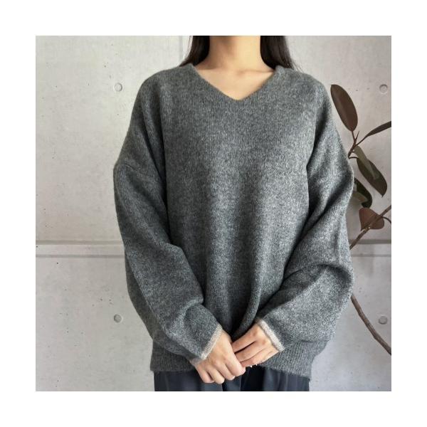 『タイムセール実施中』ZOZO問い合わせ番号:100138821ショップ:Bonjour Sagan，ボンジュールサガンブランド:amini，アミニ，Bonjour Sagan，ボンジュールサガン商品名:【2025 AW】配色Vネックニット...