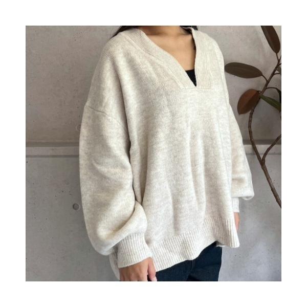 『タイムセール実施中』ZOZO問い合わせ番号:100138923ショップ:Bonjour Sagan，ボンジュールサガンブランド:amini，アミニ，Bonjour Sagan，ボンジュールサガン商品名:【2025 AW】ディープVネックニ...