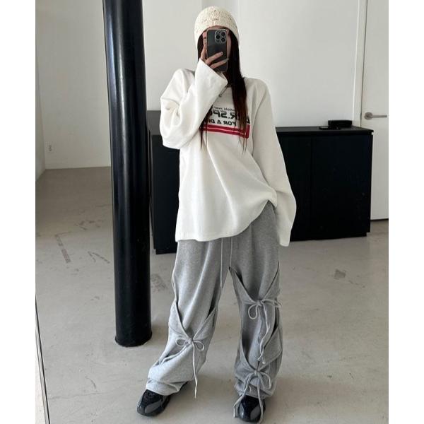 『セール実施中』ZOZO問い合わせ番号:100139286ショップ:hype2k，ハイプツーケーブランド:Mela，メラ商品名:リボンストラップ デザインスウェットパンツカテゴリ:パンツ>スウェットパンツブランド品番:ML-CHR-7...