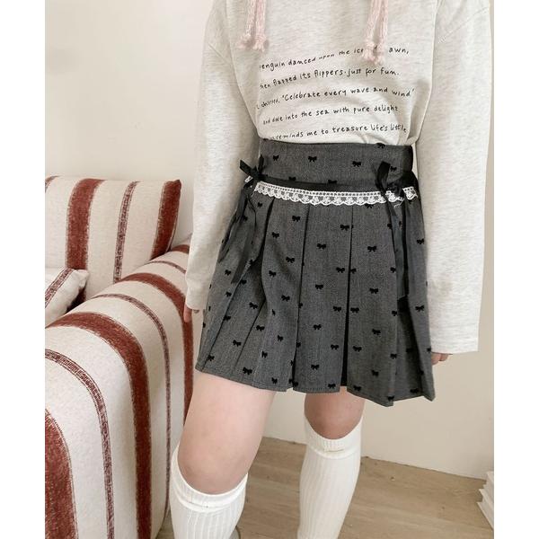 『タイムセール実施中』ZOZO問い合わせ番号:100139342ショップ:aimoha，アイモハブランド:aimoha，アイモハ商品名:【aimoha-KIDS-】リボンプリーツスカートカテゴリ:スカート>スカートブランド品番:moc...