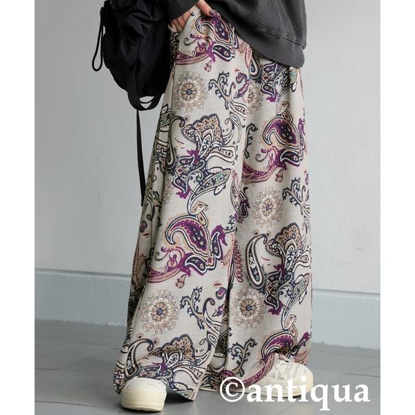 ZOZO問い合わせ番号:100139472ショップ:antiqua，アンティカブランド:antiqua，アンティカ商品名:ペイズリー柄 パンツカテゴリ:パンツ>その他パンツブランド品番:PA-03852素材:本体：ポリエステル95%　...