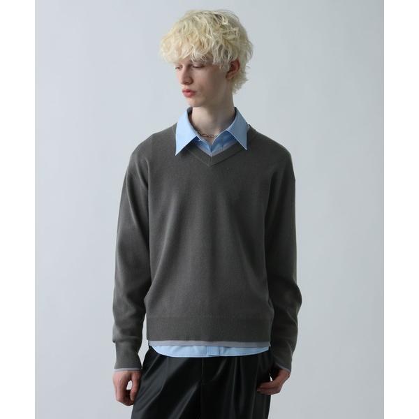 『タイムセール実施中』ZOZO問い合わせ番号:100139857ショップ:HARE，ハレブランド:HARE，ハレ商品名:レイヤードVネックニットプルオーバー(HARE)カテゴリ:トップス>ニット/セーターブランド品番:621931素材...