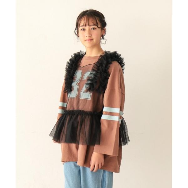 ZOZO問い合わせ番号:100163975ショップ:OCEAN&amp;GROUND，オーシャンアンドグラウンドブランド:Ocean&amp;Ground，オーシャン&amp;グラウンド商品名:Jr.チュールフリルベストカテゴリ:トップス&...