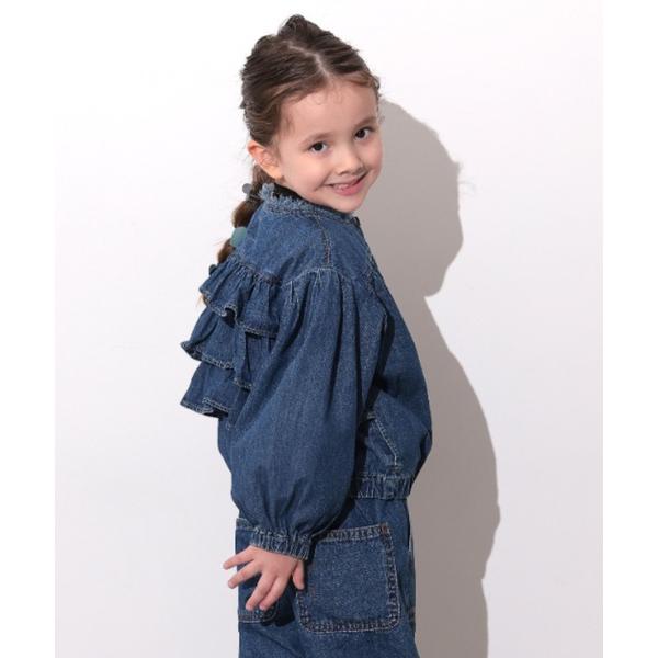 ZOZO問い合わせ番号:100163980ショップ:OCEAN&amp;GROUND，オーシャンアンドグラウンドブランド:Ocean&amp;Ground，オーシャン&amp;グラウンド商品名:ノ-カラーフリルデニムJKTカテゴリ:ジャケッ...